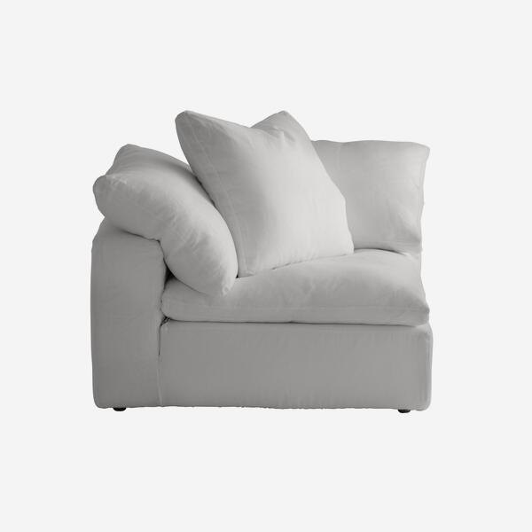 White linen sectional store